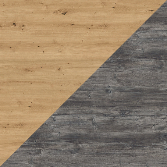 Стеновая панель EGGER с HPL пластиком 2-сторонняя H1318 ST10/H1486 ST36 4100х640х9.2мм ...